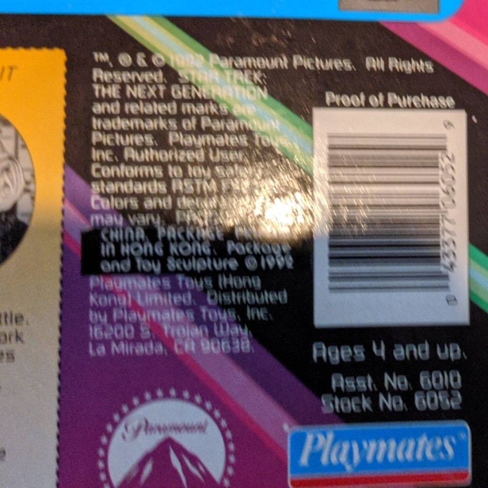 Vintage 1992 Startrek Next Generation (Ferengi) - Gem